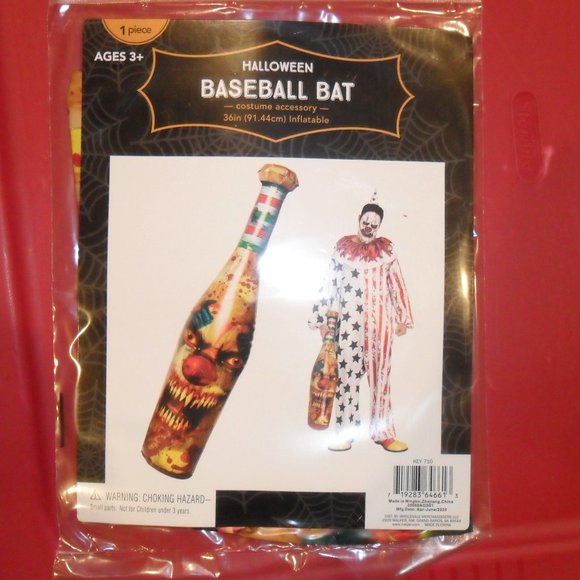 Holiday | Inflatable Clown Baseball Bat Halloween Costume Prop Decor ...